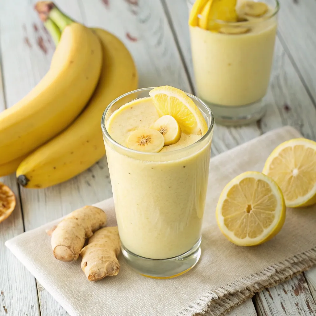 Banana Lemon Ginger Smoothie: Sweet, Tart & Immune-Boosting