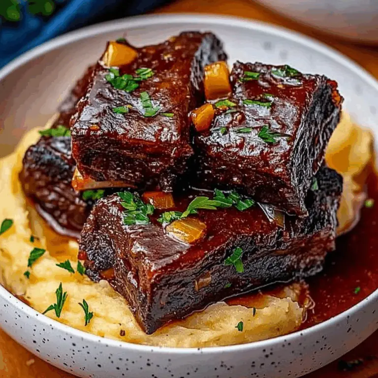 Braised Short Ribs with Red Wine & Garlic Mash: A Must-Try!