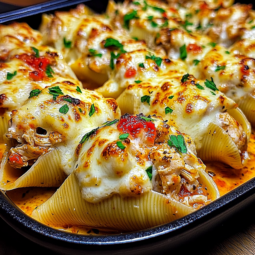 Creamy Cajun Chicken Stuffed Shells You'll Love Tonight!