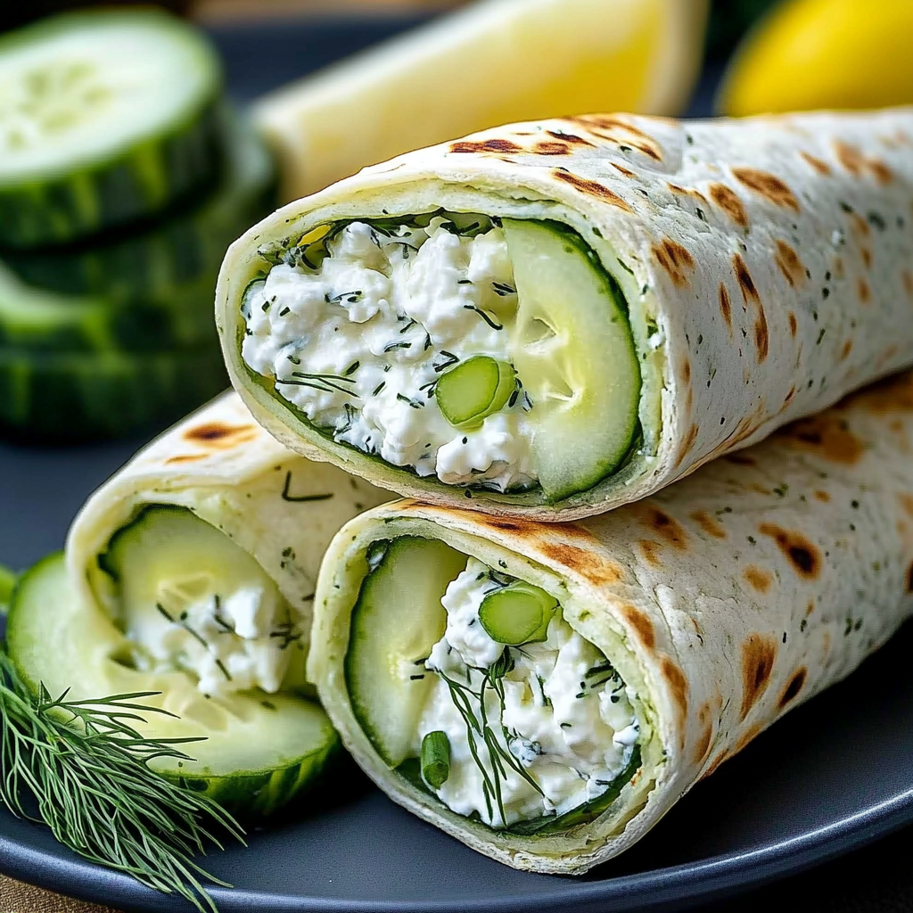 Cucumber Cottage Cheese Wraps: A Refreshing Snack Delight