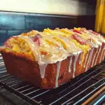 Lemon Rhubarb Loaf with Glaze: A Delightful Recipe!
