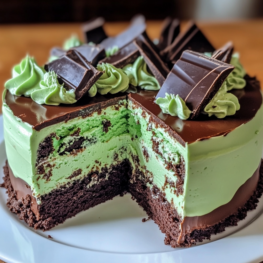 Mint Chocolate Cheesecake Cake: A Decadent Delight Awaits!