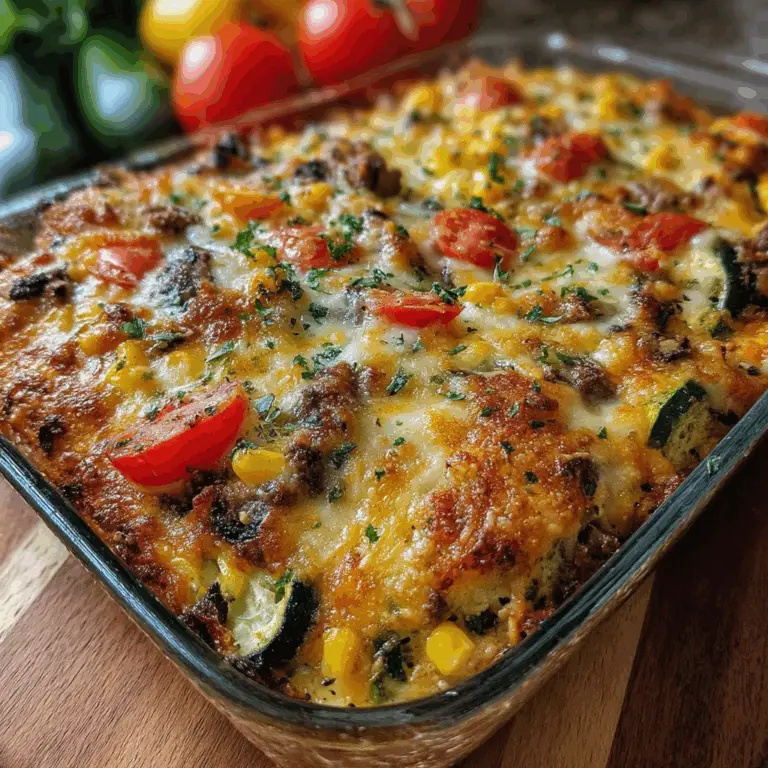 Tex-Mex Zucchini Bake – Spicy, Cheesy, and Satisfying