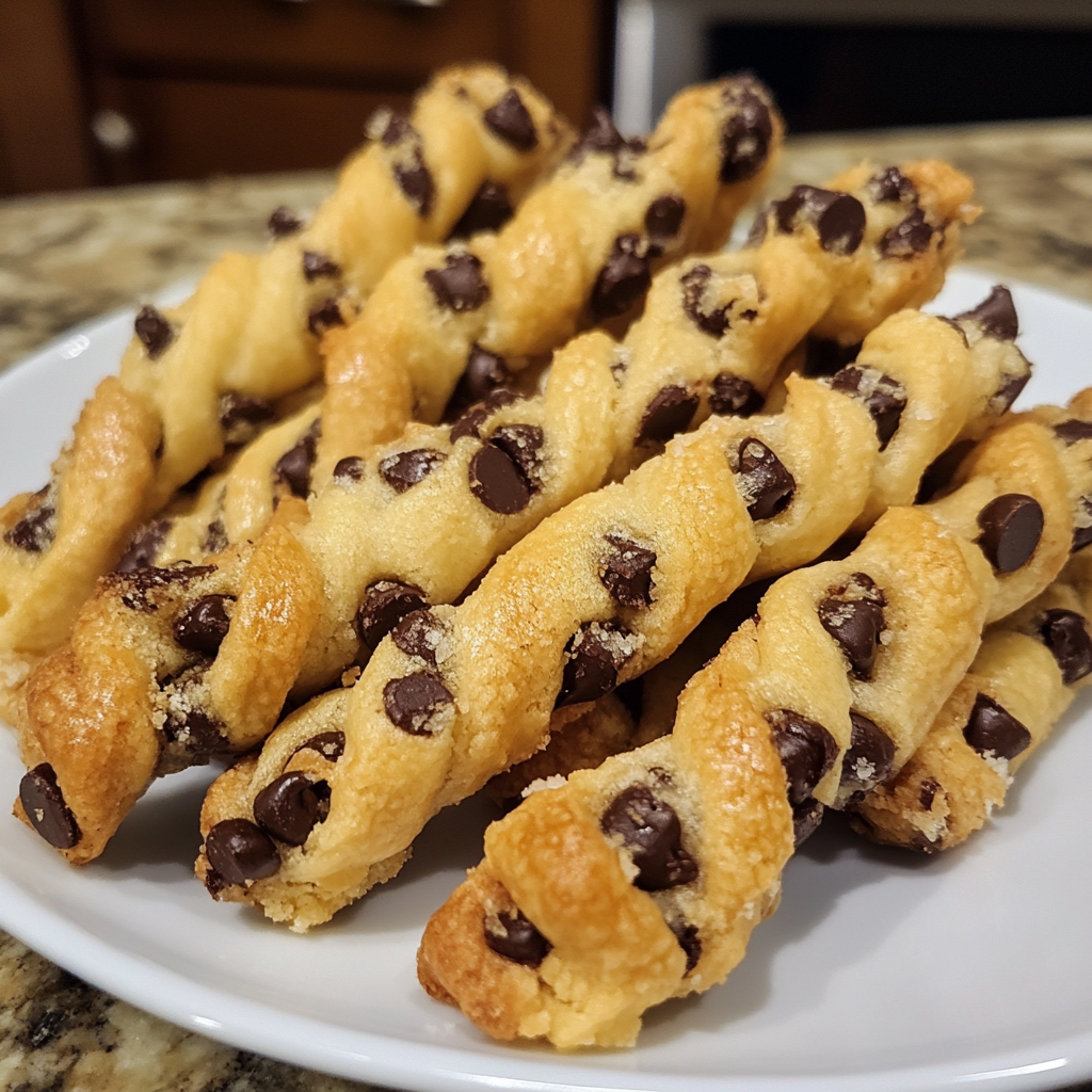 Chocolate Chip Cookie Dough Twists