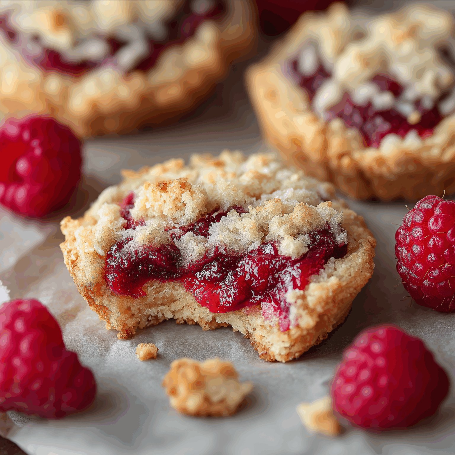 Keto Raspberry Crumble Cookies – Buttery, Sweet & Low-Carb