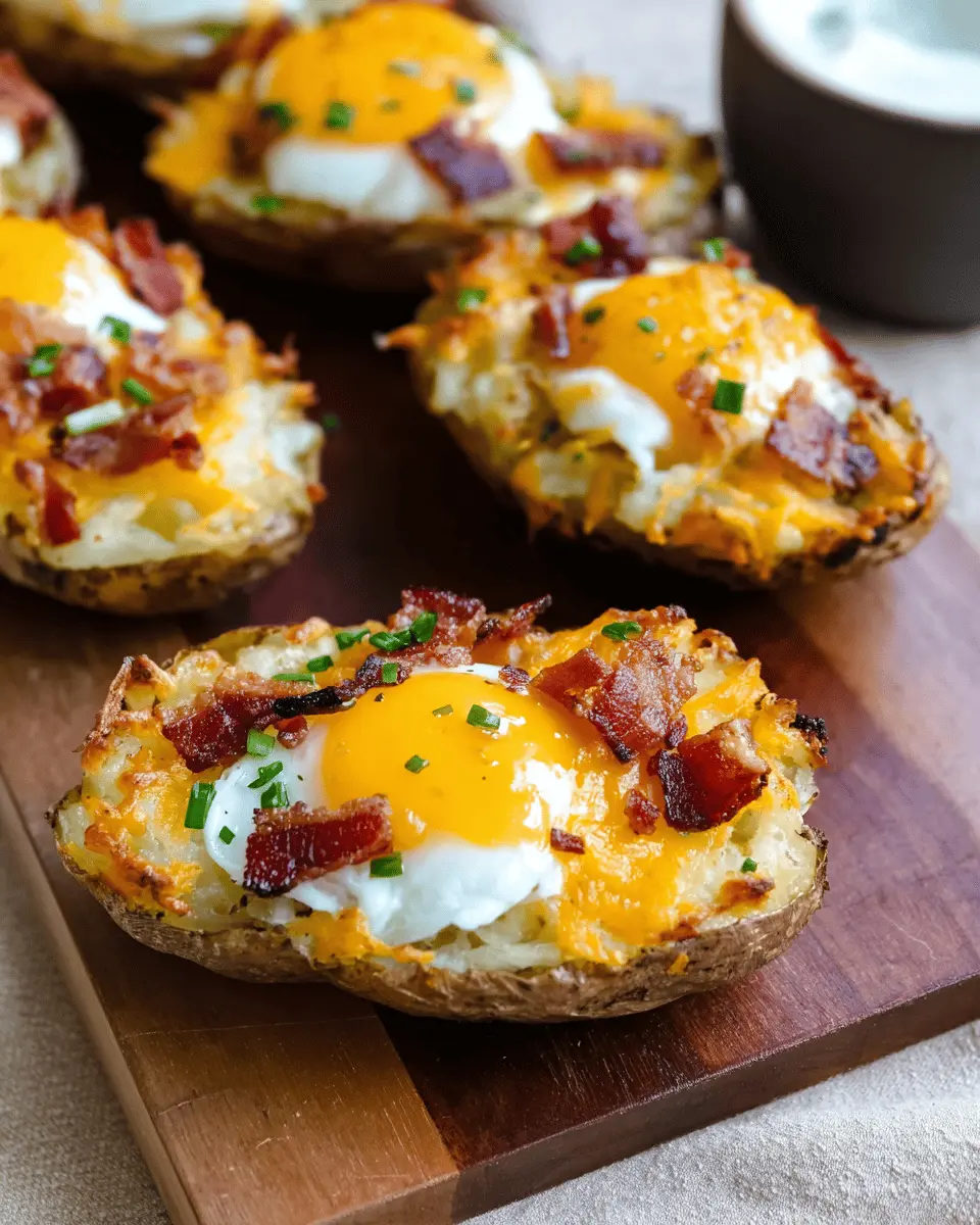 Twice Baked Loaded Breakfast Potatoes: Indulgent Morning Bliss