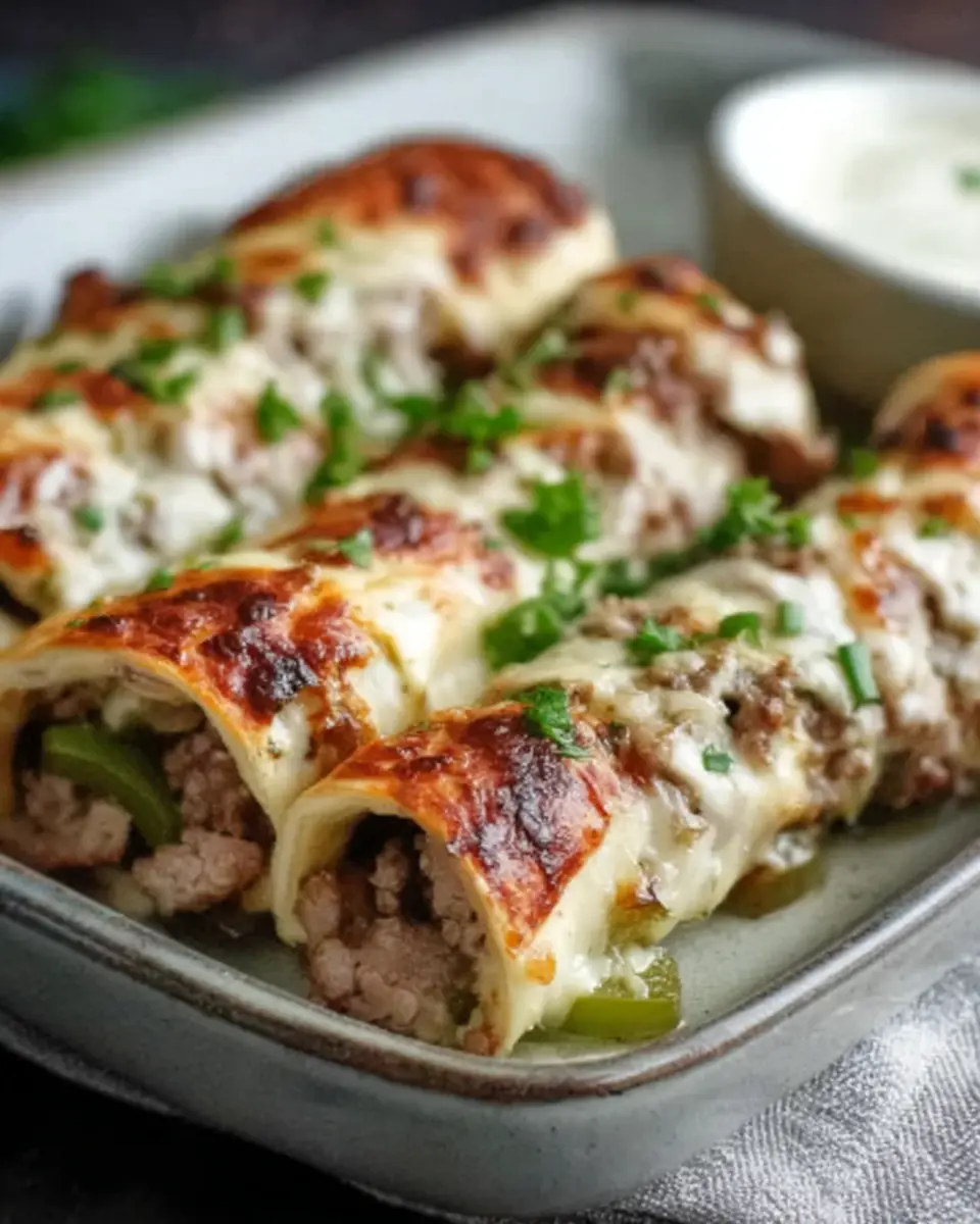 Keto Philly Cheesesteak Roll Ups: Easy, Cheesy Indulgence!