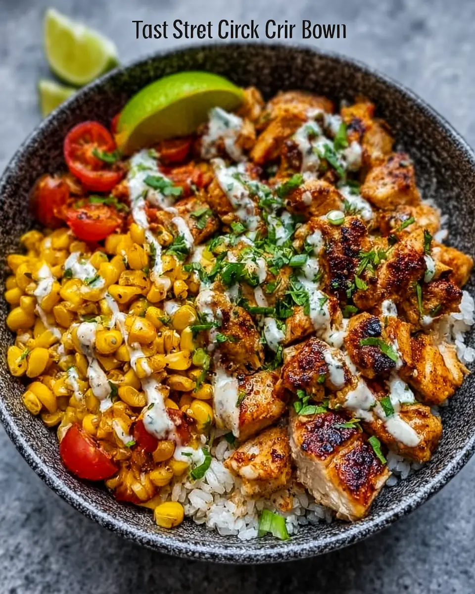 Tasty Street Corn Chicken Bowl: A Flavorful Fiesta Delight